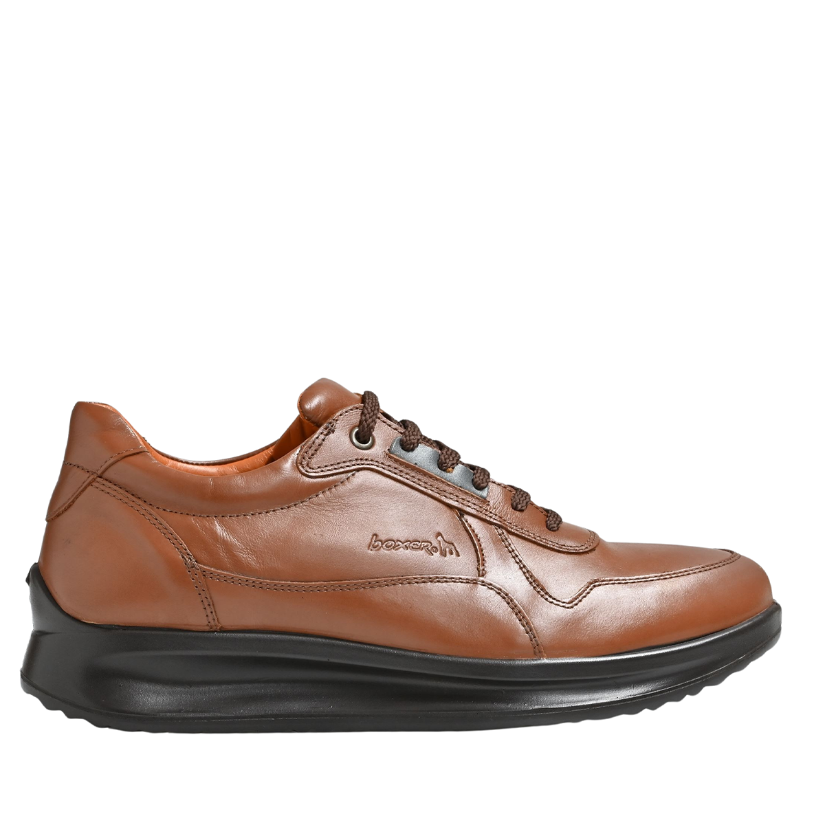 Boxer Ανδρικά Δετά Παπούτσια Ταμπά Δέρμα - Enjoy Shoes